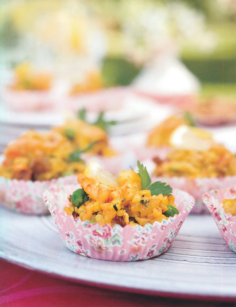 Paella ‘Cakes’ from In the Mood for Entertaining by Jo Pratt