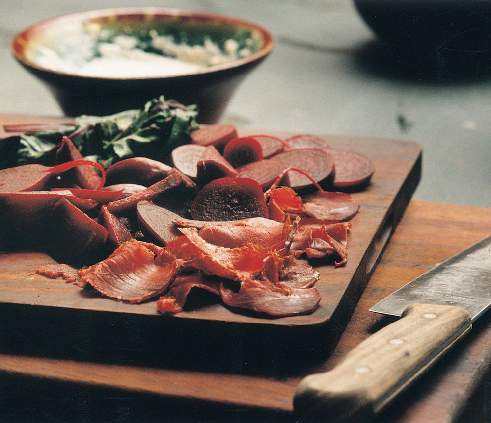 Cecina with Beetroot and Almond Sauce from Moro: The Cookbook by Samuel ...