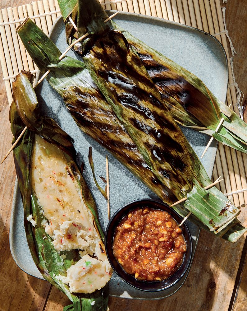 Grilled Fish Cake Wrapped in Banana Leaves from Mortar and Pestle ...