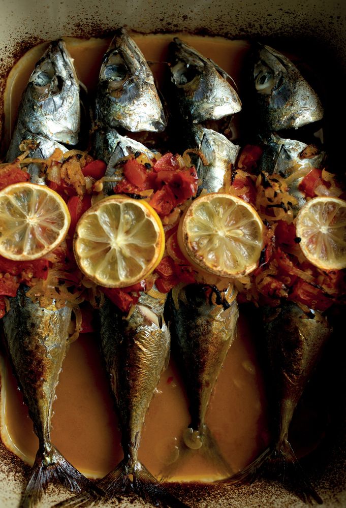 Baked Whole Mackerel from Macedonia: The Cookbook by Katerina Nitsou