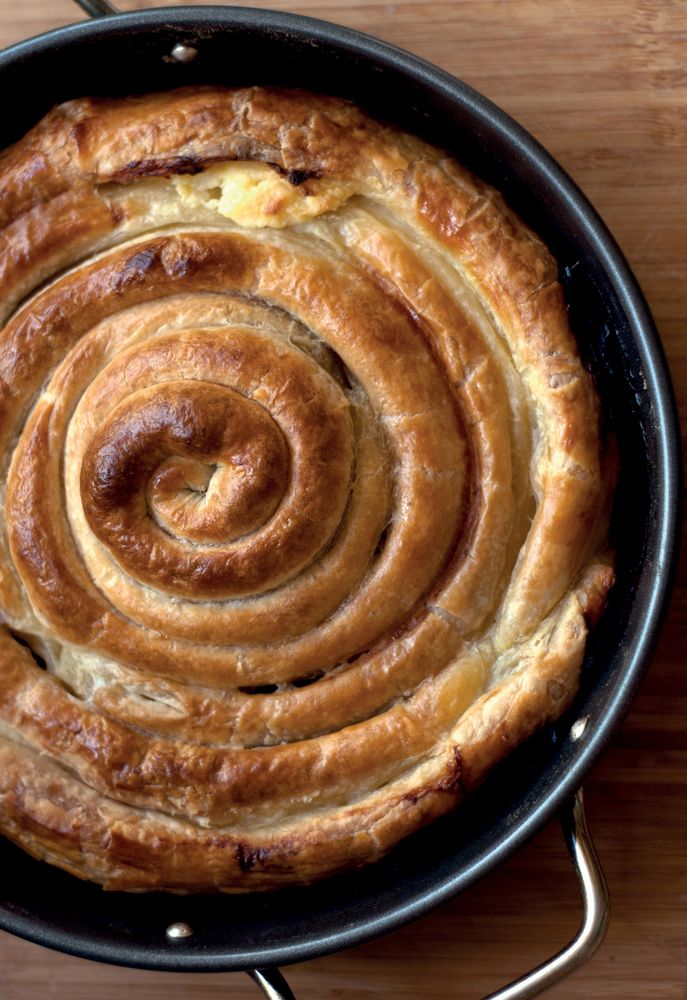Easy Filled Coiled Pastry from Macedonia: The Cookbook by Katerina Nitsou