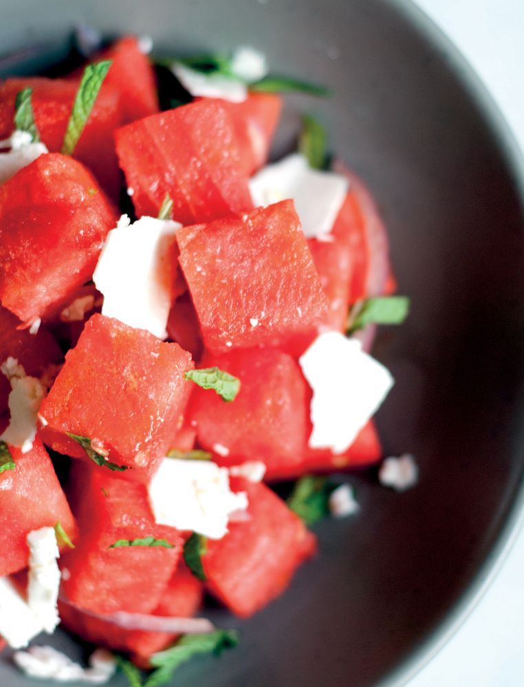 Watermelon Salad from Macedonia: The Cookbook by Katerina Nitsou