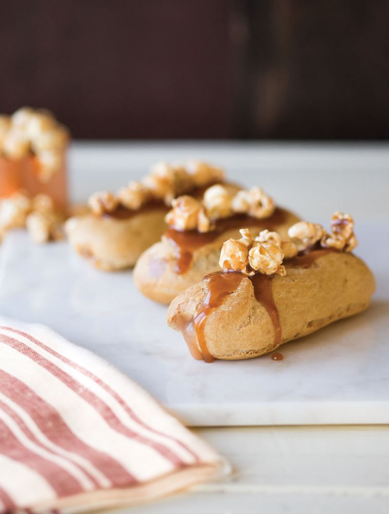 Salted Caramel éclairs from Making Dough by Russell van Kraayenburg