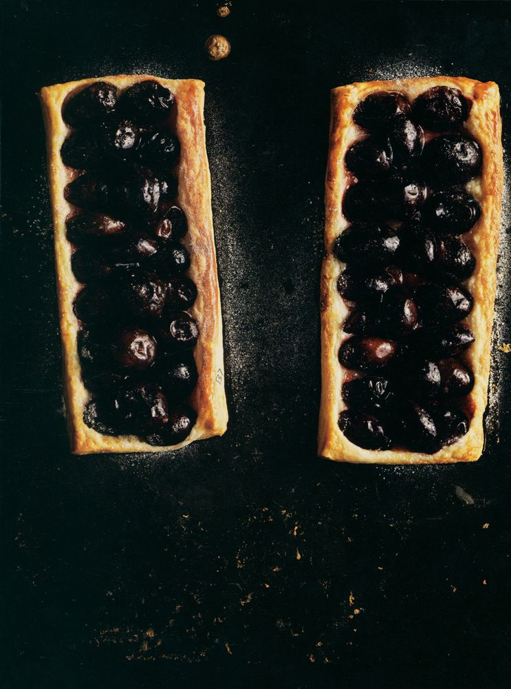 Damson tart with plum zabaglione from Mark Hix on Baking by Mark Hix