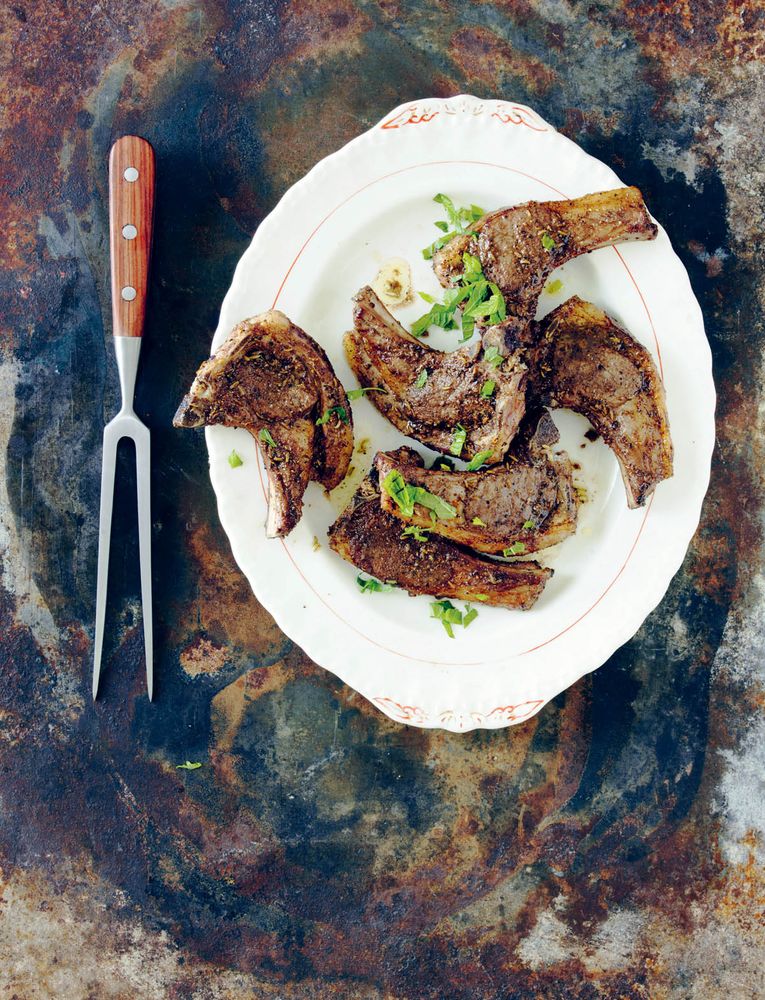Ras el Hanout Lamb Rib Chops from Meat Manifesto by Andy Fenner
