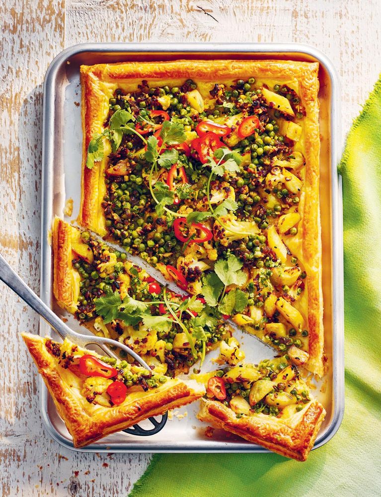 Samosa Tart from Meat Free Mowgli by Nisha Katona