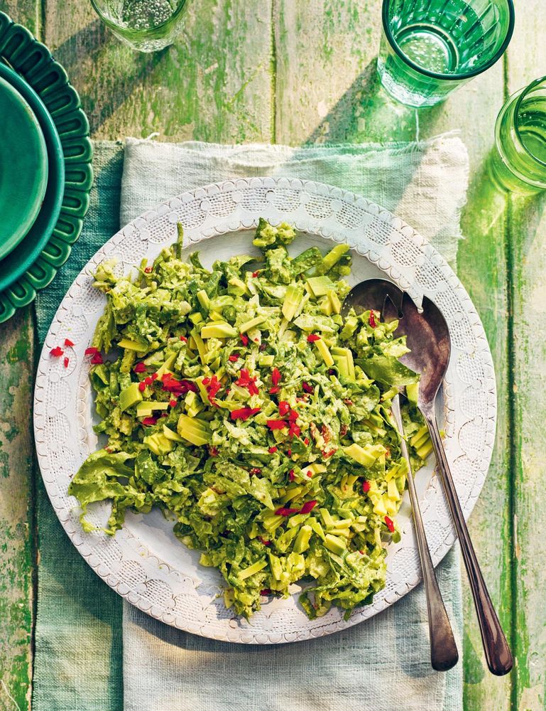 Indian Green Chopped Salad from Meat Free Mowgli by Nisha Katona