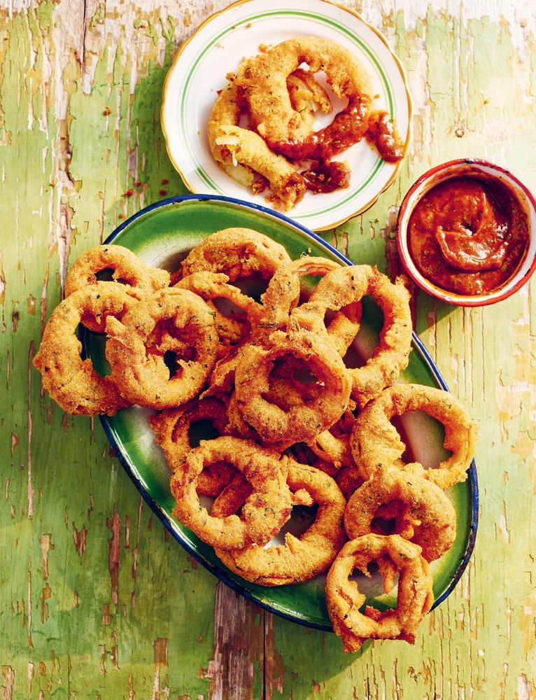 IPA Onion Rings from Meat Free Mowgli by Nisha Katona