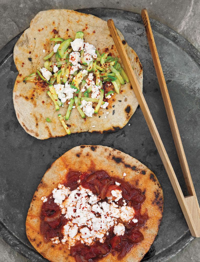 Lebanese Flat Breads with Za’atar and Other Toppings from Mediterranean ...