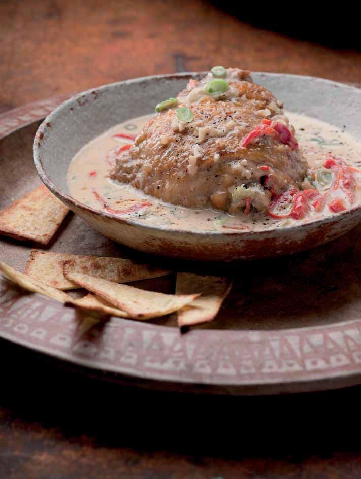 Mexican Chicken with Yogurt and Almonds from Mighty Spice Cookbook by ...