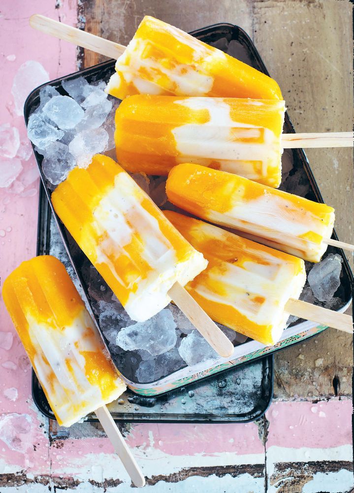 Mango Lassi Iceblocks from My Street Food Kitchen by Jennifer Joyce
