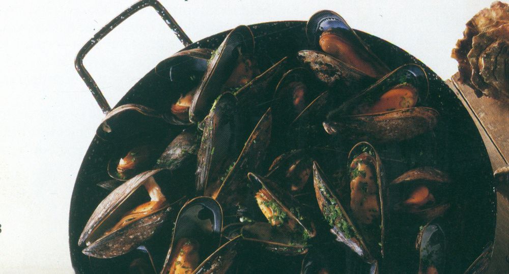 Moules à la Marinière from The Cooking of Normandy by Jane Grigson