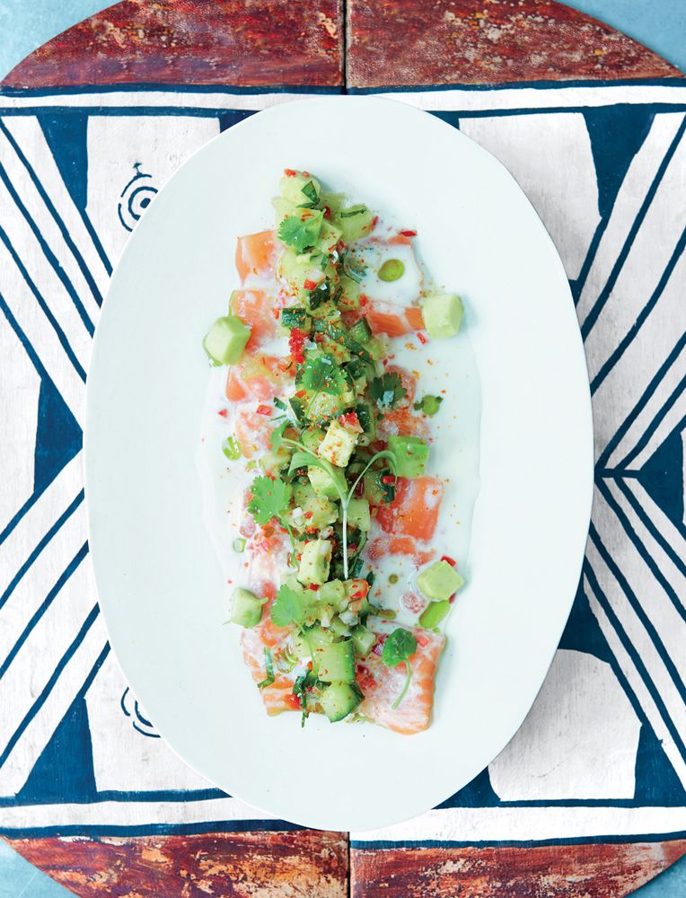 Salmon Sashimi the South American Way with Nikkei Leche de Tigre ...