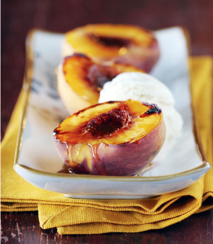 Don’s Apple-Smoked Peaches with Vanilla Ice Cream from Smoking Meat ...