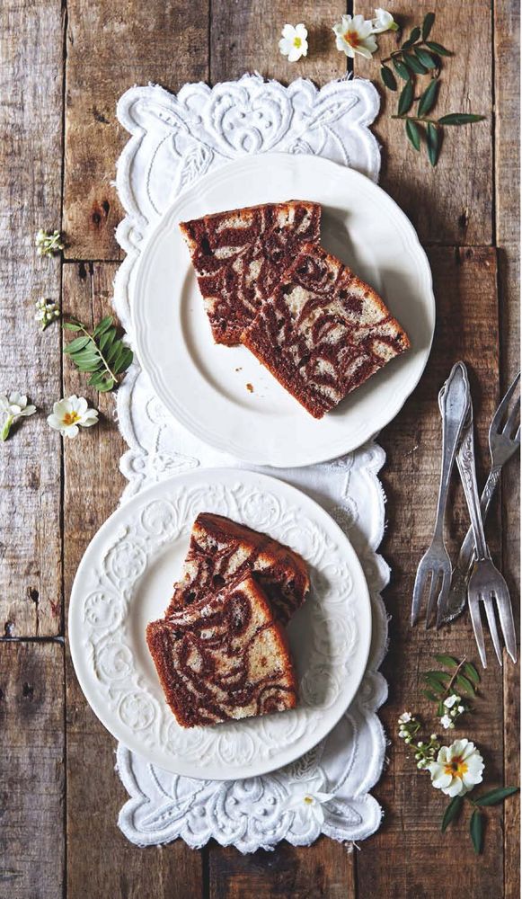 Chocolate & Vanilla Muddle Cake from Soulful Baker by Julie Jones