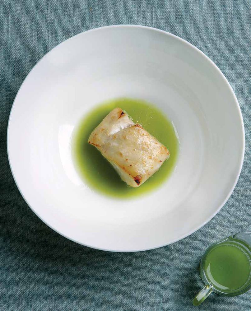 Slow-poached Blue-eye Cod with Miso Marinade and Cucumber Water from At ...