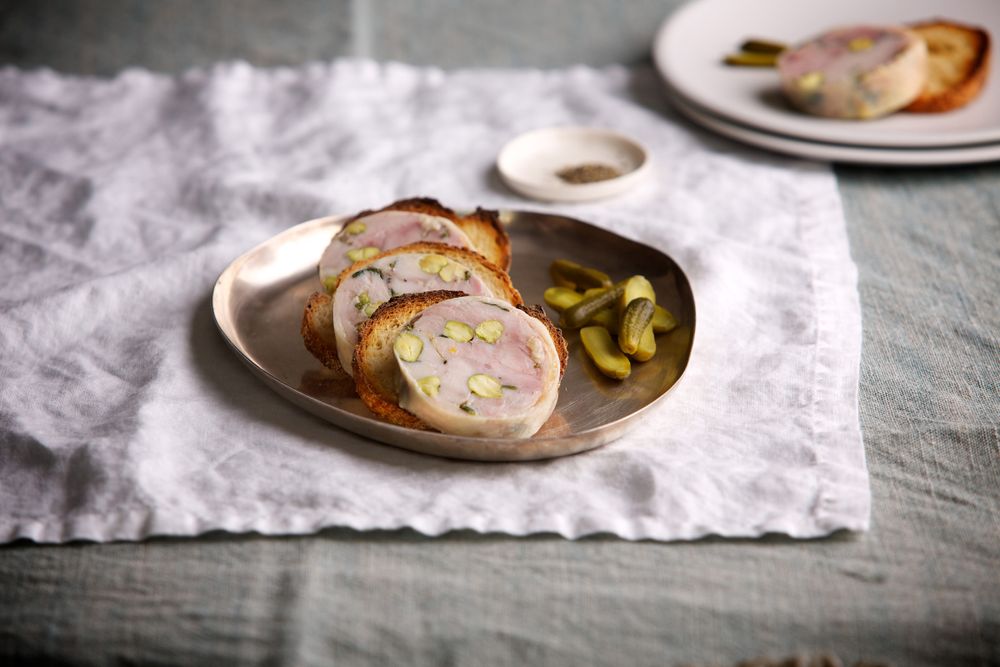 Chicken and Pistachio Terrine from At Home with Sous Vide by Dale Prentice