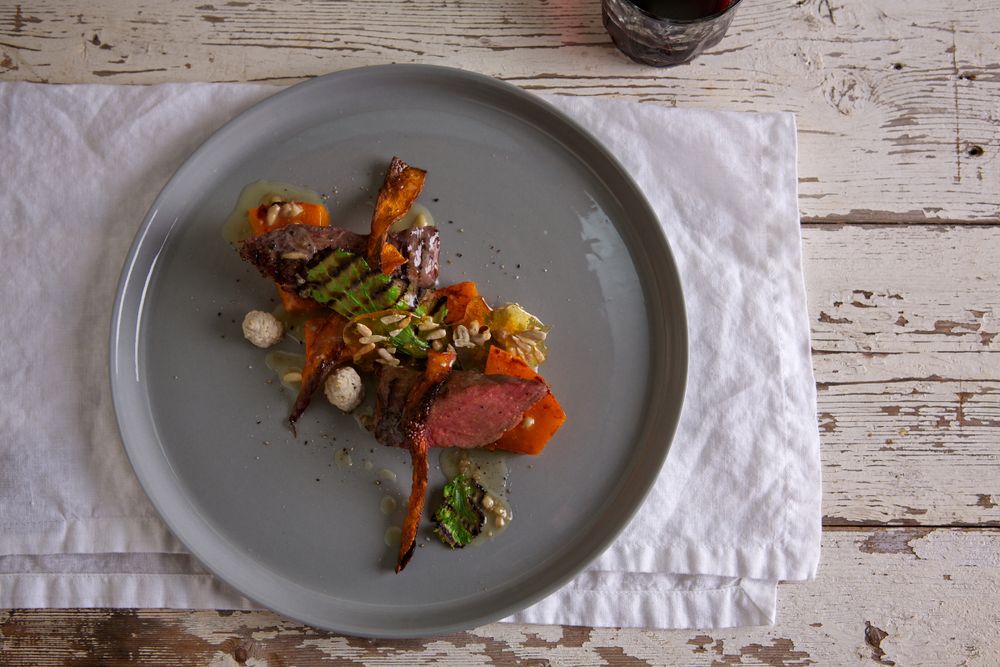 Pademelon, Pumpkin and Smoked Bone Marrow from At Home with Sous Vide ...