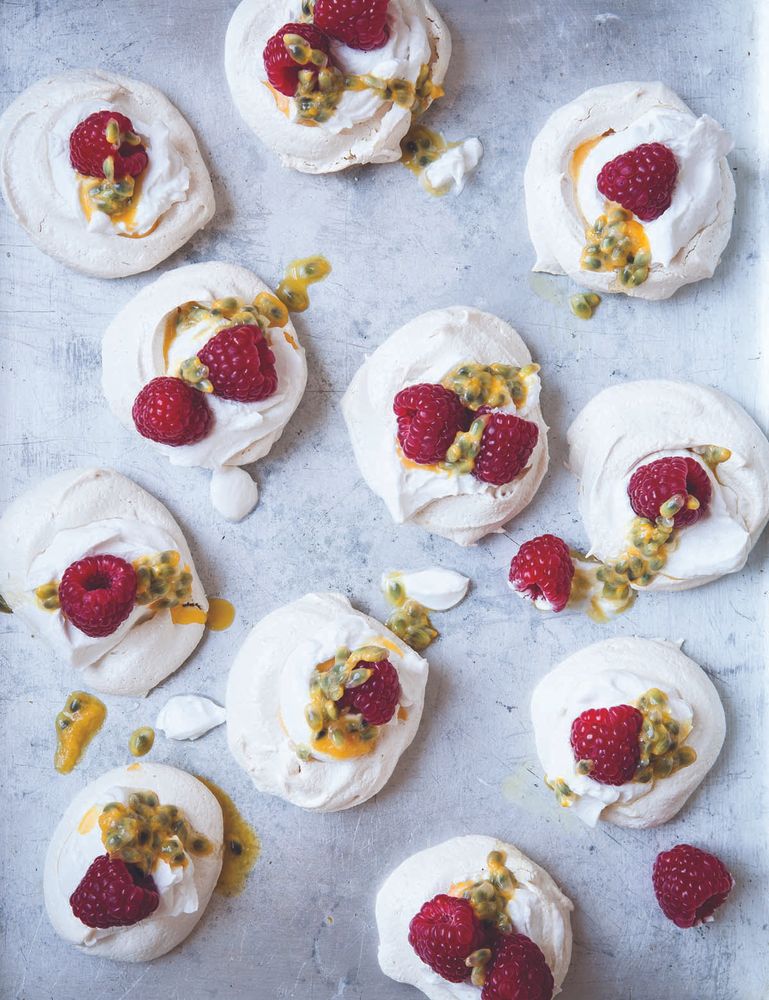 Mini Passion Fruit Pavlovas from So Vegan in 5: Over 100 super simple ...