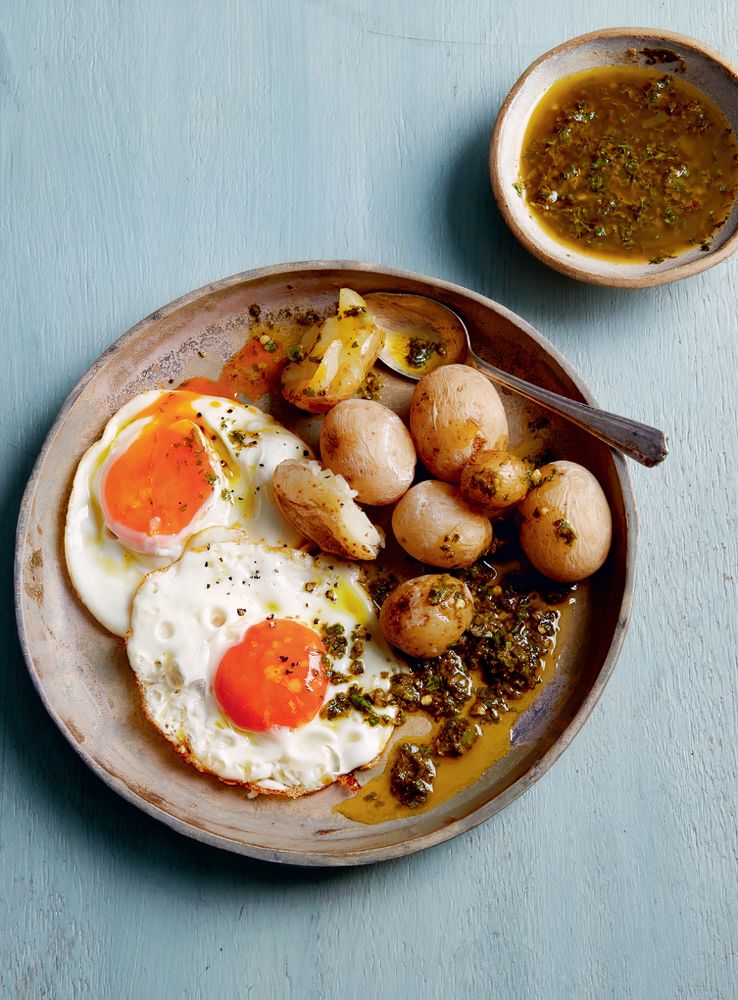 Canarian salt-wrinkled potatoes with mojo verde from Solo by Signe Johansen