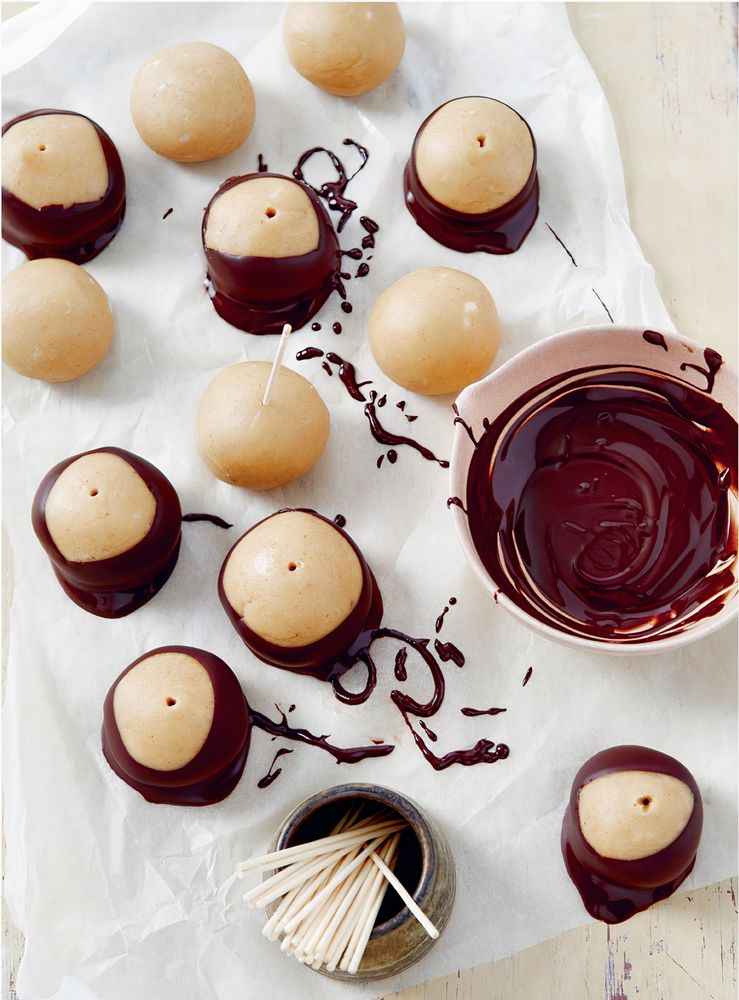 Peanut butter buckeyes from Solo by Signe Johansen
