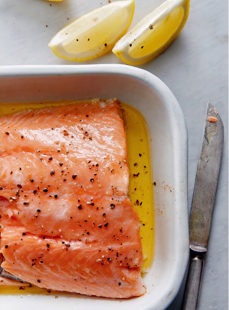 Simple roasted salmon from Solo by Signe Johansen