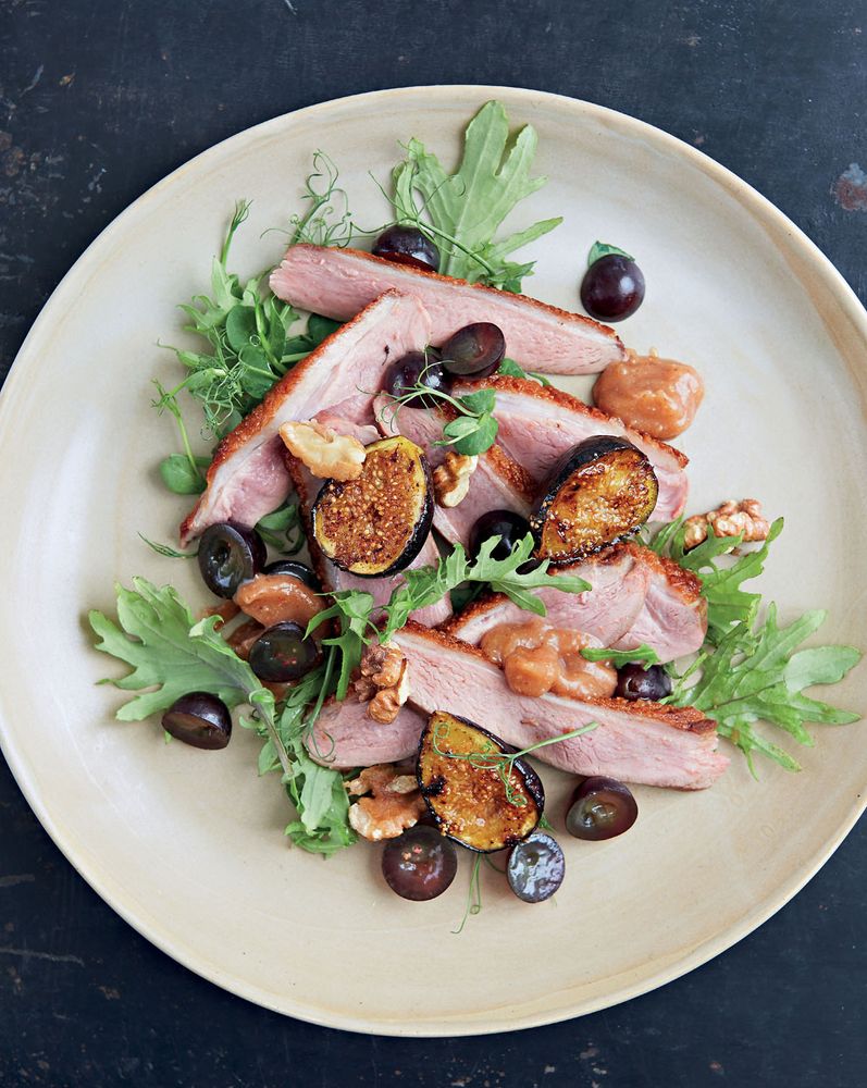 Duck, figs, walnuts, grapes, sherry vinegar and membrillo from Savour ...