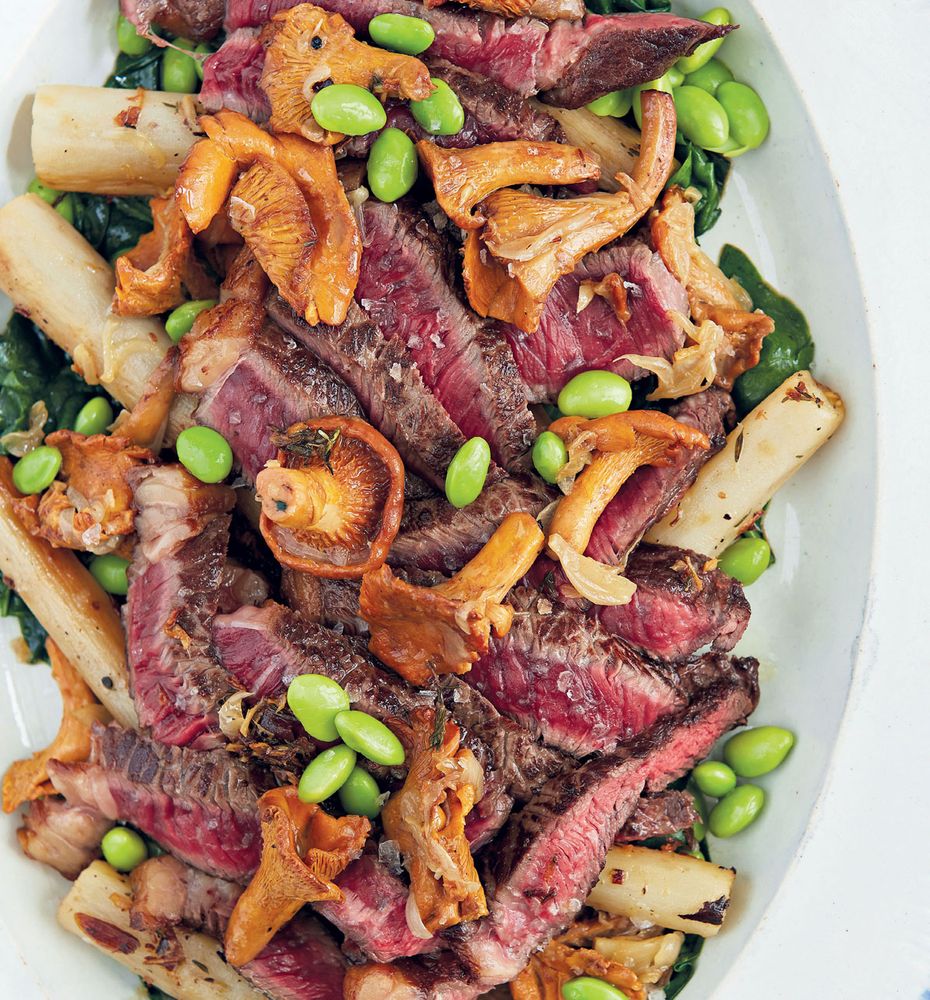 Seared beef rump, buttered scorzonera, girolles and edamame from Savour ...