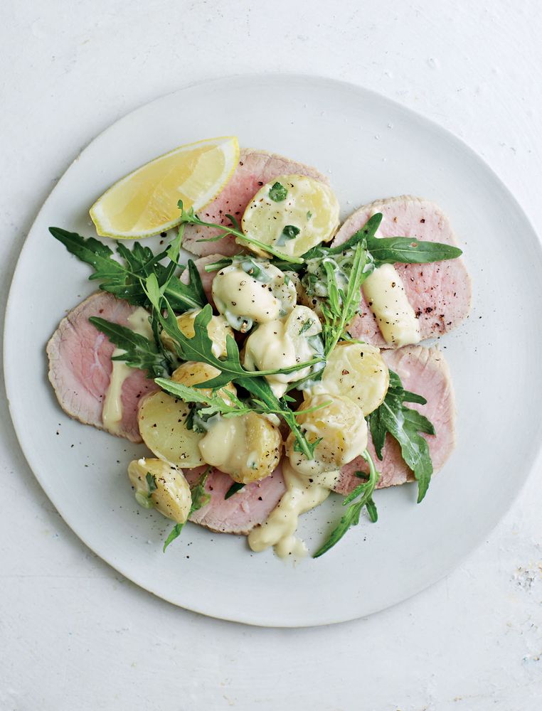 Poached veal, anchovy aioli and potatoes from Savour: Salads for all ...