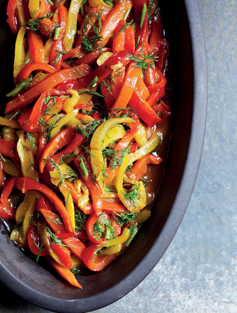 Grilled peppers with dill from Savour: Salads for all Seasons by Peter ...