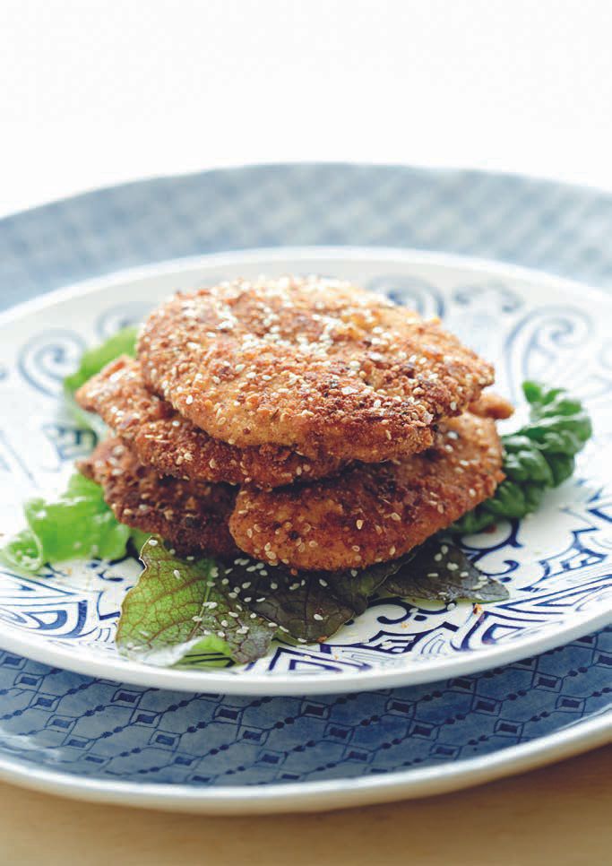 Sesame Crumbed Chicken Schnitzel from Sababa by Tal Smith