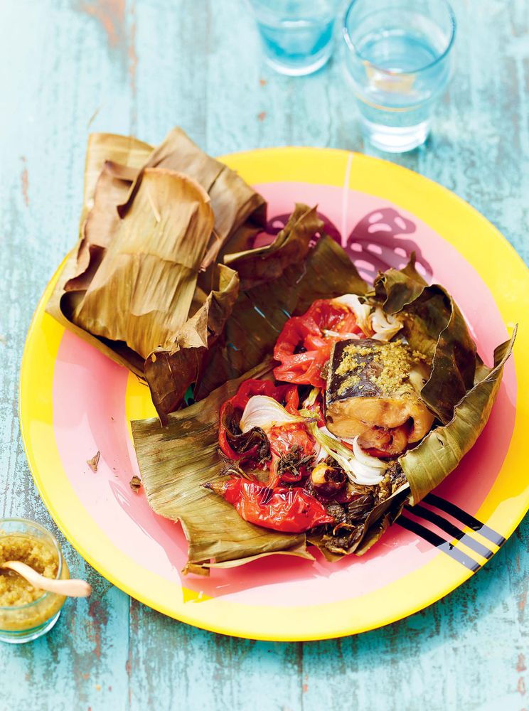 Fish in Banana Leaf from Saka Saka: Adventures in African cooking ...