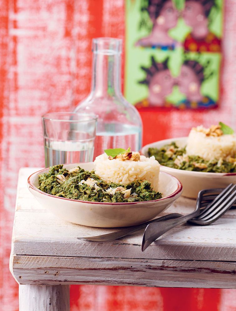 Cassava Leaves with Peanut Butter from Saka Saka: Adventures in African ...