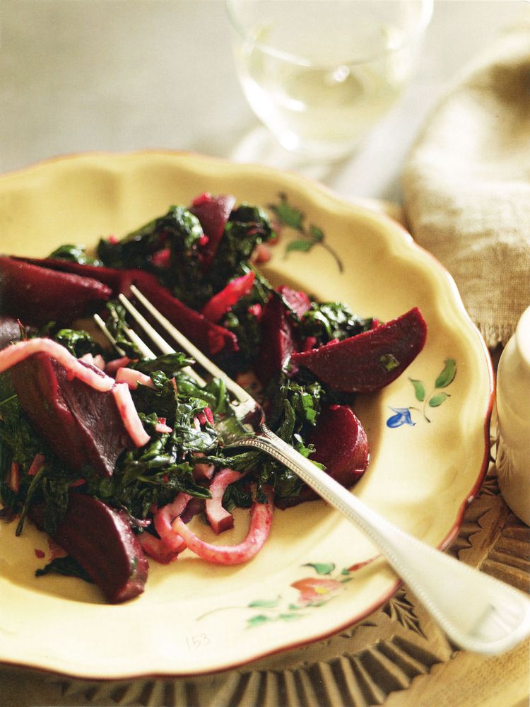A Warm Salad of Roasted Beetroot & Mixed Leaves from Salades by Damien ...