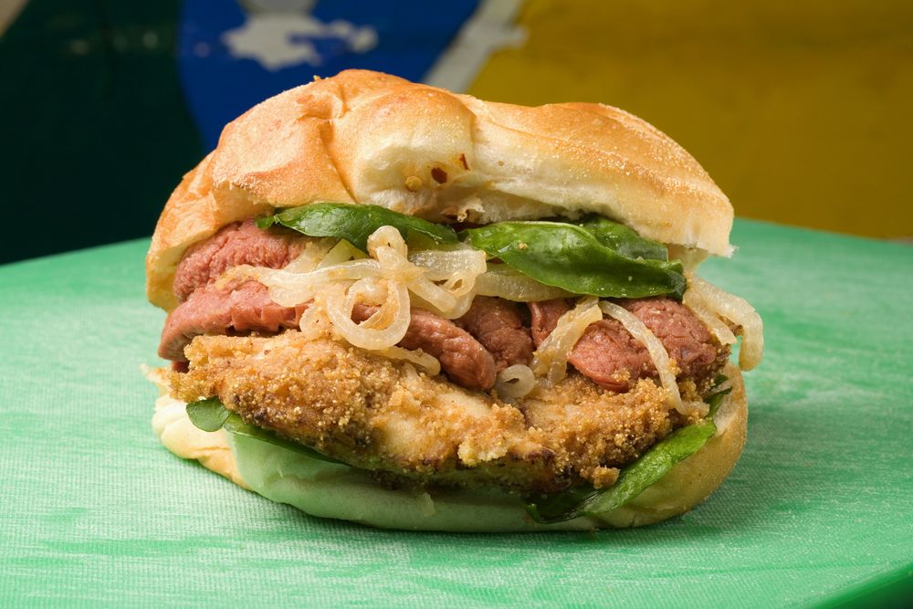 Fishing Fa Frank Burger from Sandwiches of the World by Stephen Alleyne