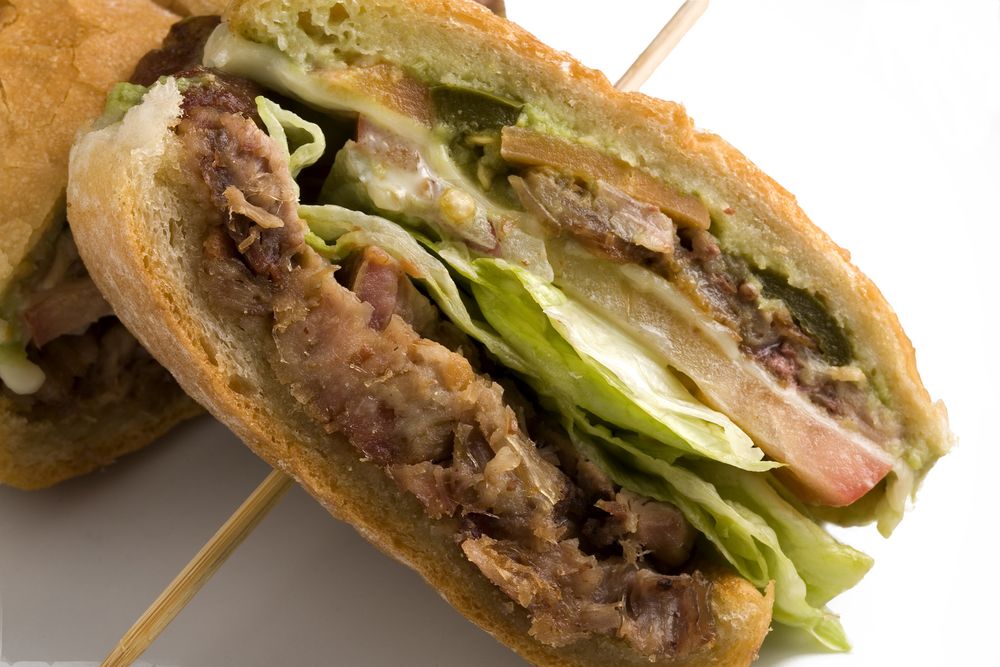 Torta de Carnitas from Sandwiches of the World by Sue Torres