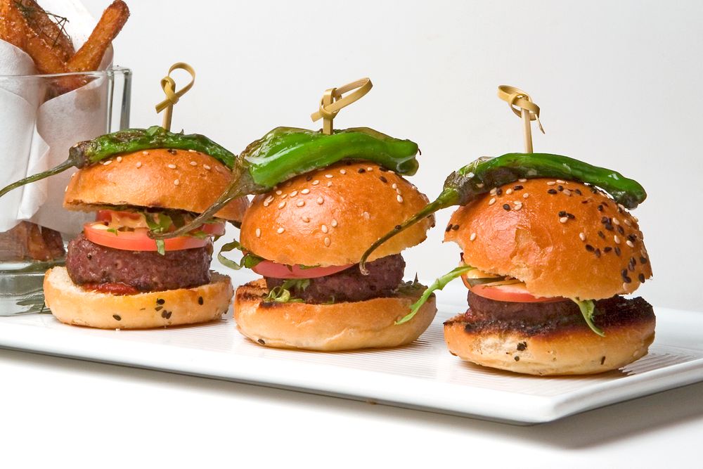 Kobe Sliders Wagyu Style Beef on Sesame Brioche from Sandwiches of the ...