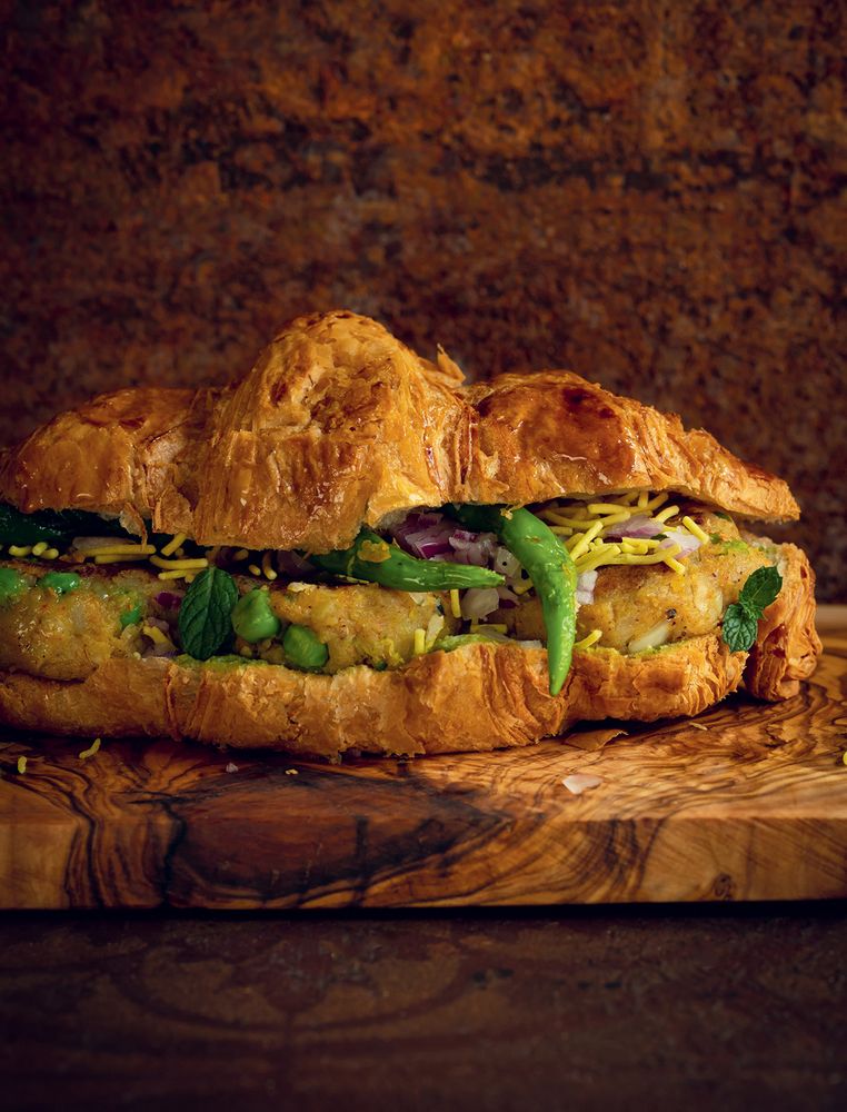 Aloo Croissants from Sanjana Feasts: Modern vegetarian and vegan Indian ...