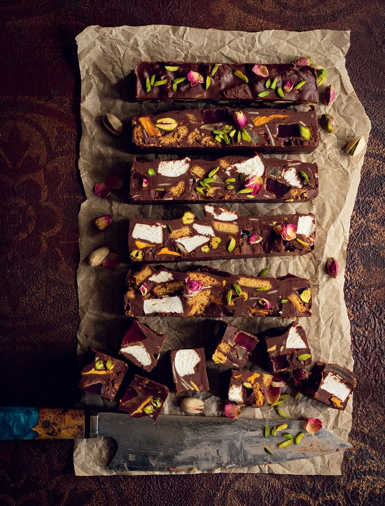 Indian-inspired Rocky Road from Sanjana Feasts: Modern vegetarian and ...