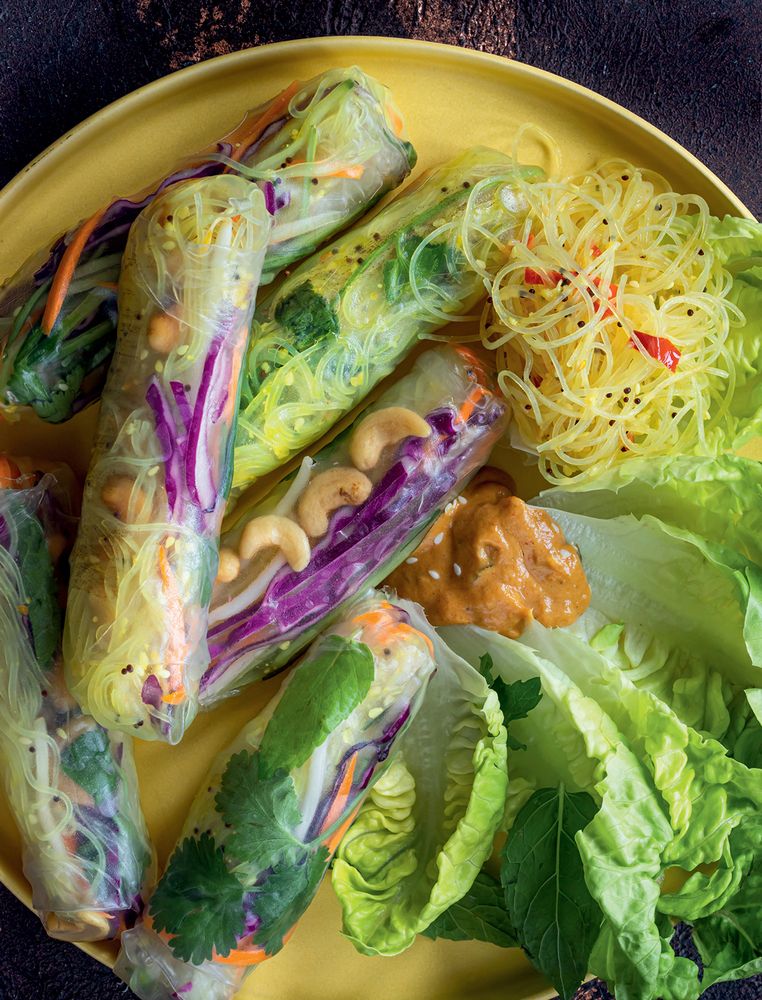 Upma ‘Summer Rolls’ from Sanjana Feasts: Modern vegetarian and vegan ...