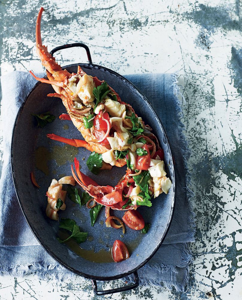 Rocklobster Catalan-style from A Sardinian Cookbook by Giovanni Pilu ...