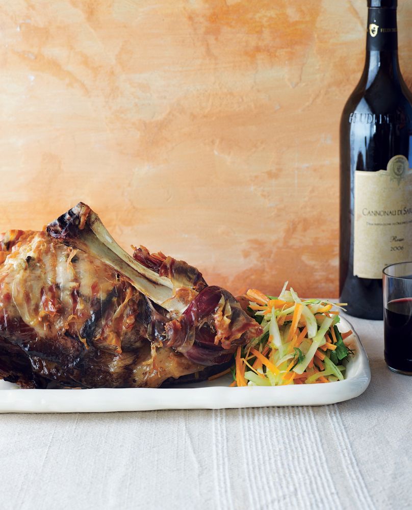 Lamb Shoulder with Raw Vegetable Salad from A Sardinian Cookbook by ...