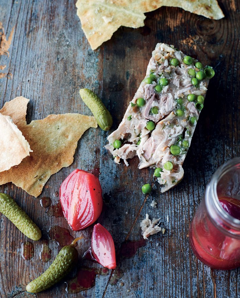 Hen and Pea Terrine from A Sardinian Cookbook by Giovanni Pilu and ...
