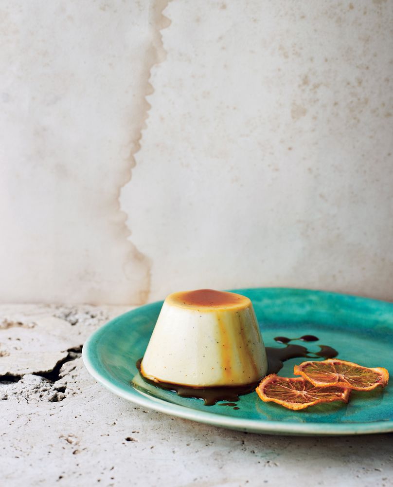 Panna Cotta with Honeycomb Sauce from A Sardinian Cookbook by Giovanni ...