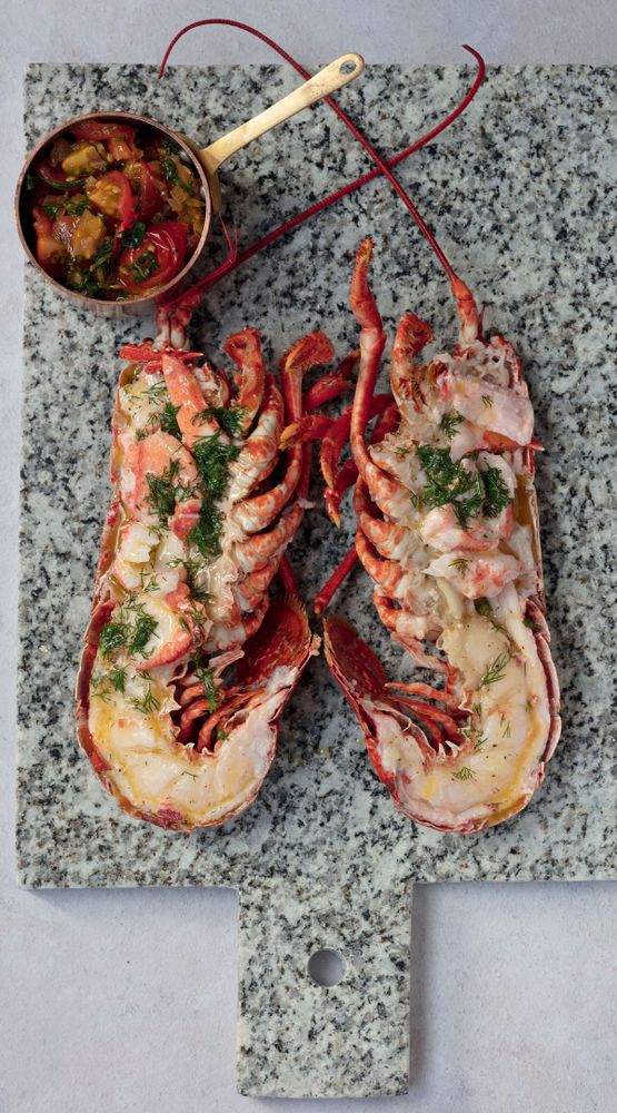 Grilled Scottish Lobster with a Warm Tomato & Basil Salsa from Gary ...