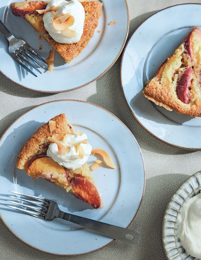 Peaches & Coconut Frangipane Tart from Seasons of Greens: A Collection ...