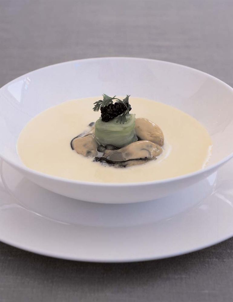 Nage of Oysters and Cucumber from Season to Taste by Liam Tomlin