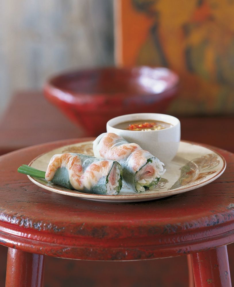 Soft Rice Paper Rolls with Prawns and Pork from Secrets of the Red ...