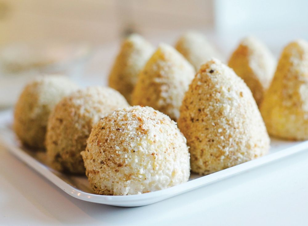 Sicilian Rice Balls from Sicilian Feasts by Giovanna Bellia La Marca
