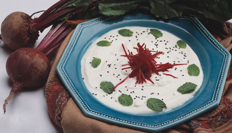 Persian Beet Borani from Silk Road Cooking: A Vegetarian Journey by ...